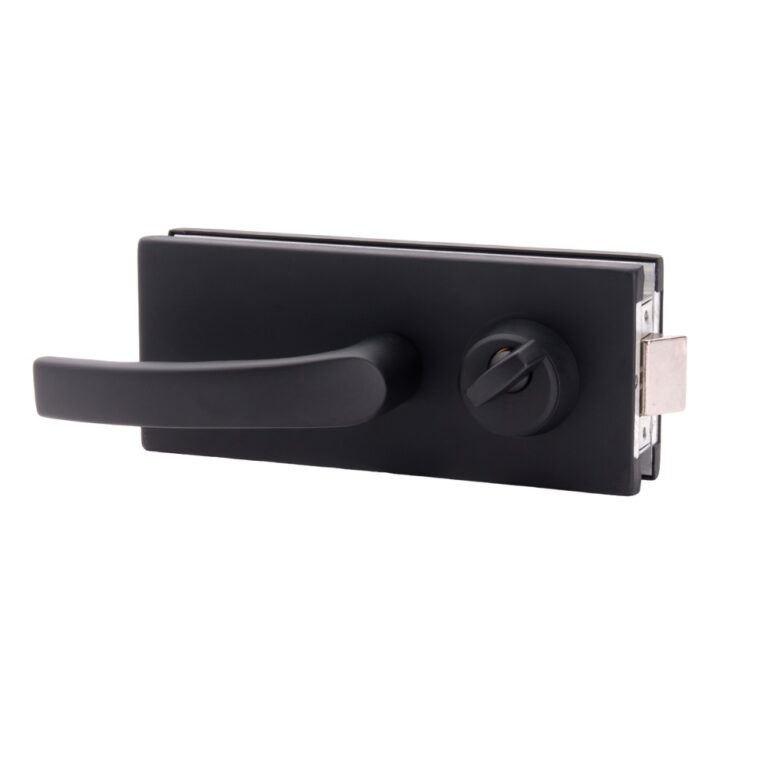 Link Hardware Glass-Mounted Latch with Lock, Thumbturn, and Lever ...