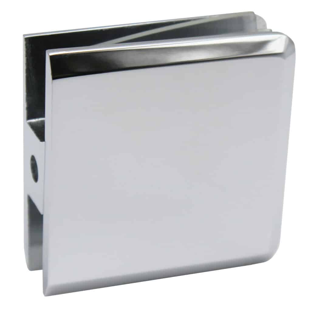 Link Hardware Beveled Hole-in-Glass Style Wall-Mount Heavy-Duty Glass ...