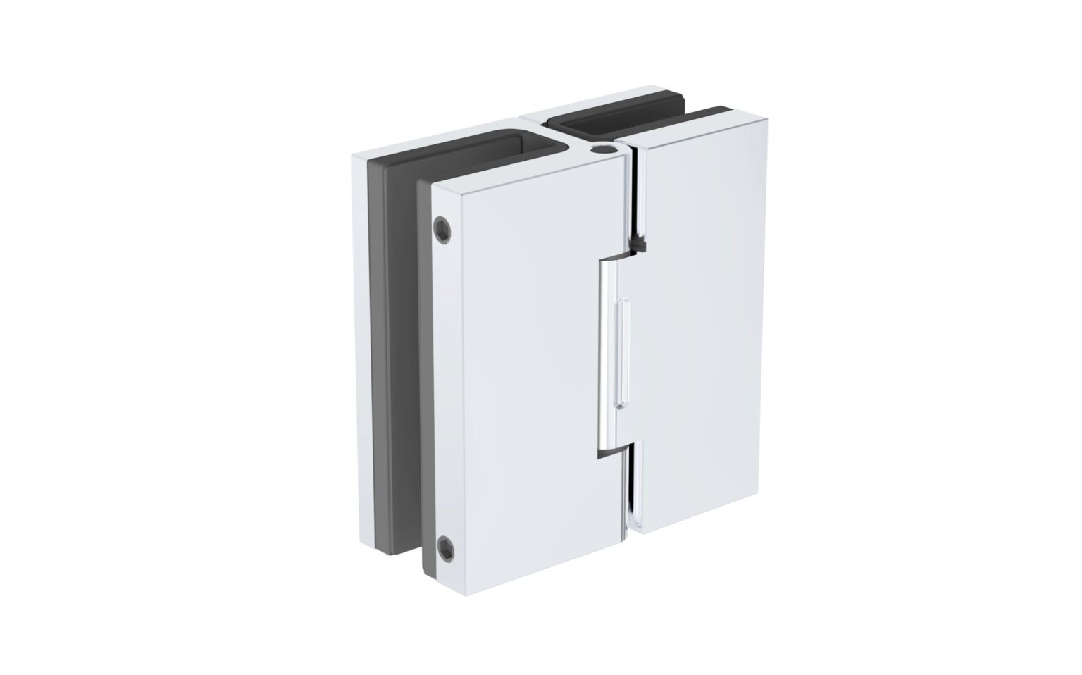 NKB180 Glass to Glass 180° Hinge – No Cut Out – Link Hardware